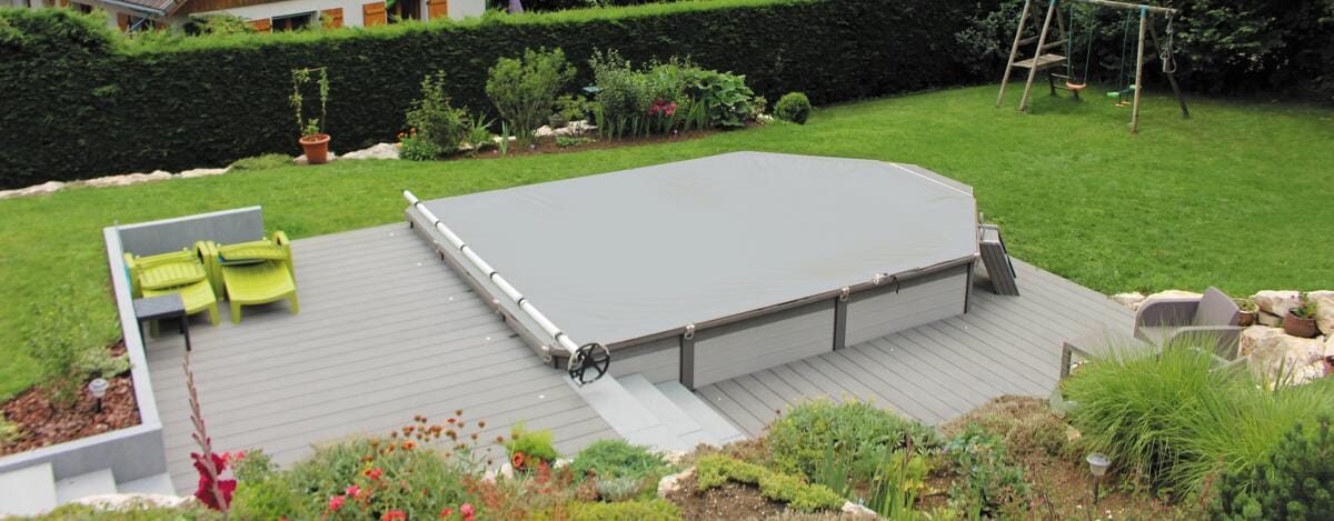 Chemoform Equinox Winterabdeckung Azteck Pool, rund, 580g/m², grau ...