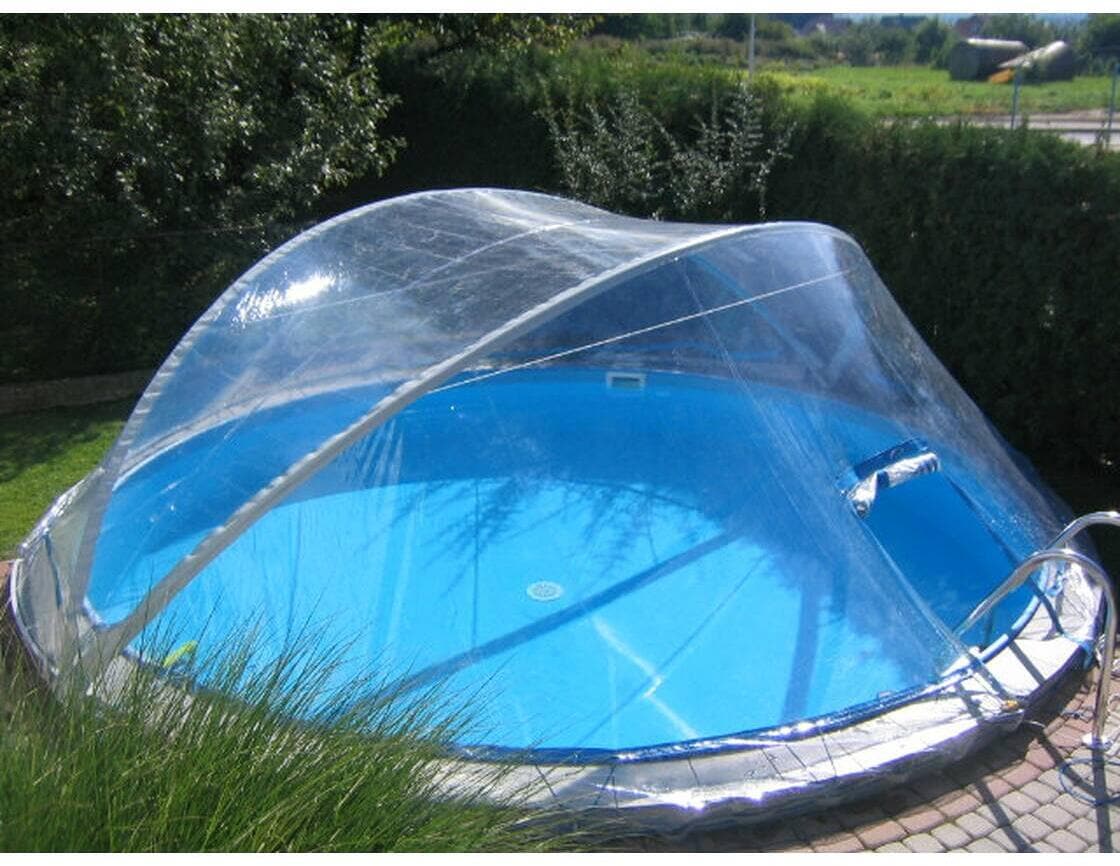 Trend Pool Cabrio Dome Poolüberdachung, Rundpool, Ø450-460cm ...