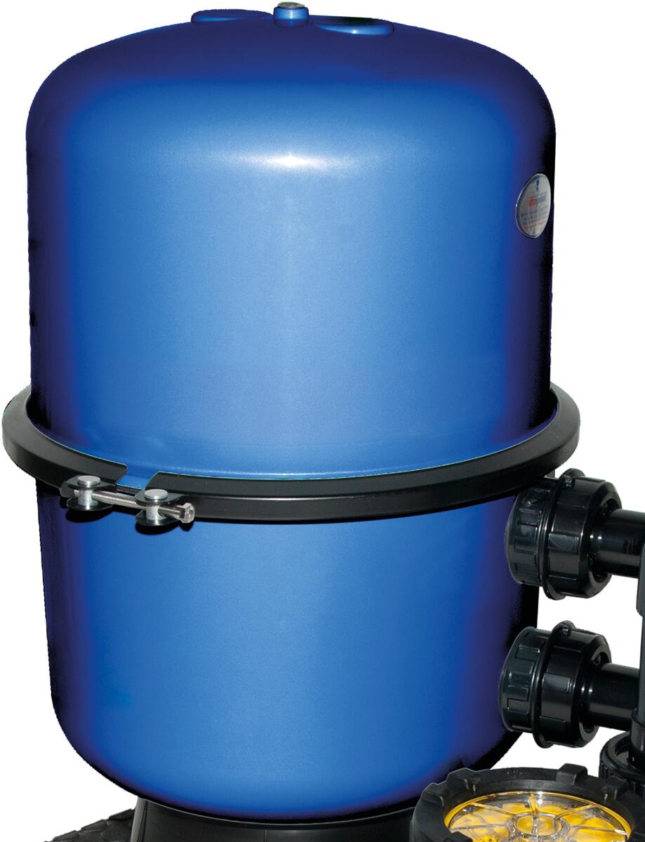 Unipool Saphir Filterbehälter Ø 600mm, Side-Ventil Anschluss, blau ...