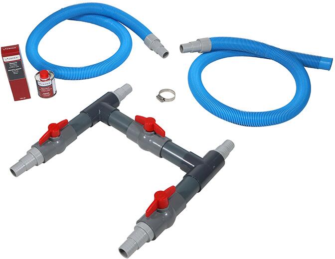 Comfortpool CP-14001 Bypass-Set mit 3x 2-Wege-Klebekugelhahn für Ø 32 ...