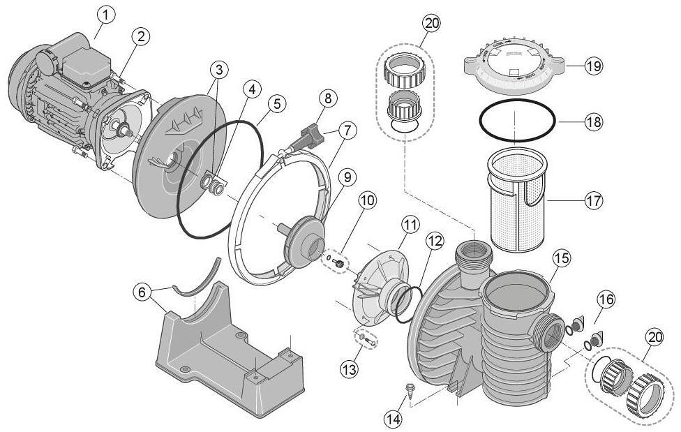 Pentair Ersatzmotor Für Sta Rite Max E Pro 5p6r Poolfilterpumpe Hellopool