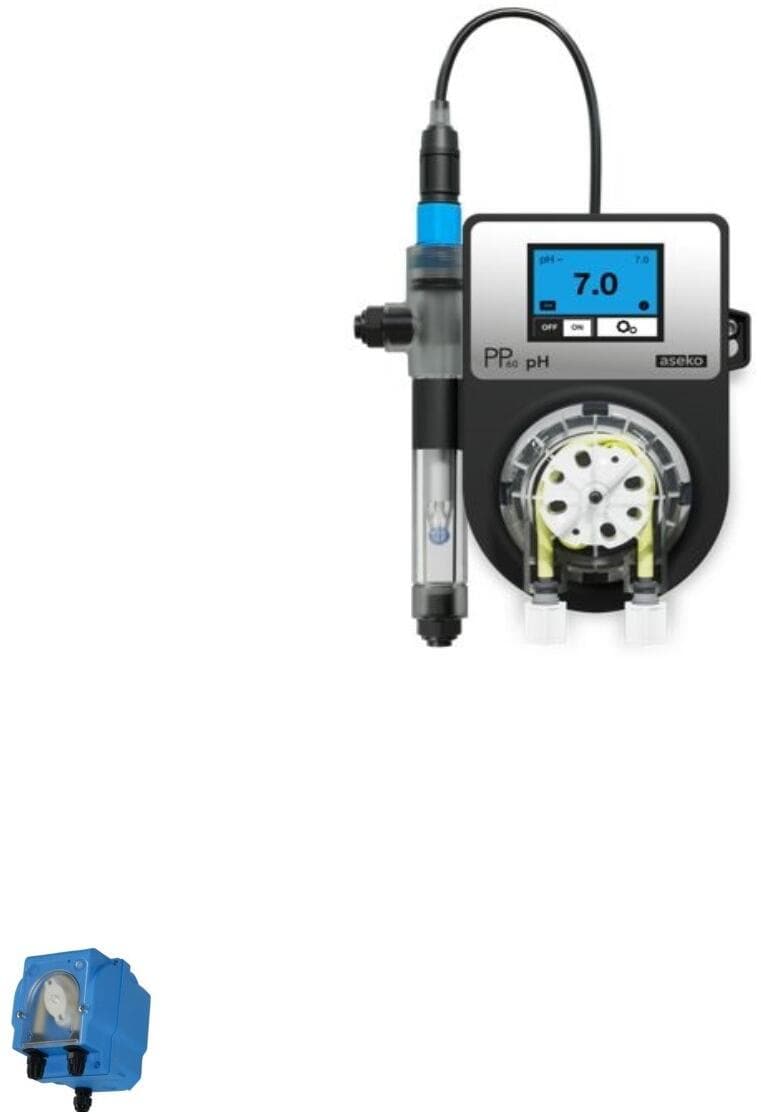 Aseko PP60 Wasseraufbereitungssystem pH Mess-Dosieranlage, Touch Display HelloPool